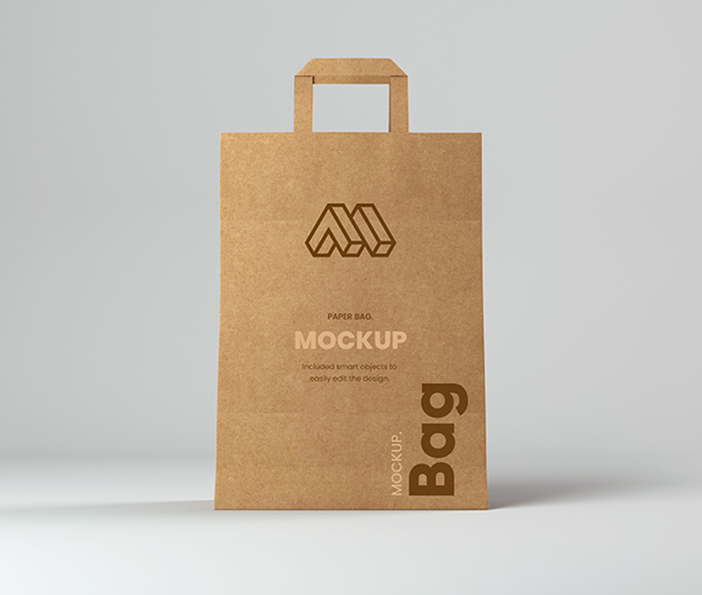 Shopping Paper Bag Mockup Graphberry